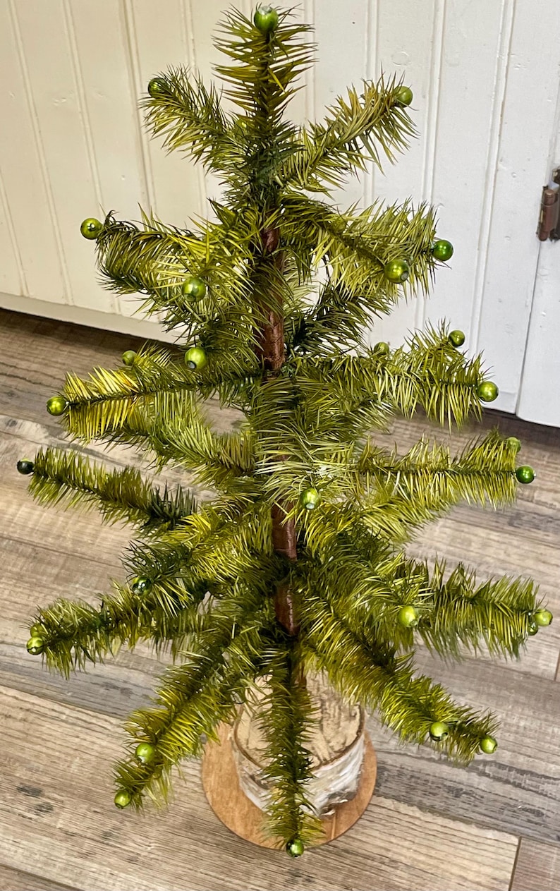 Beautiful Brand New GENUINE GOOSE FEATHER Tabletop Christmas Tree!! 24 ...