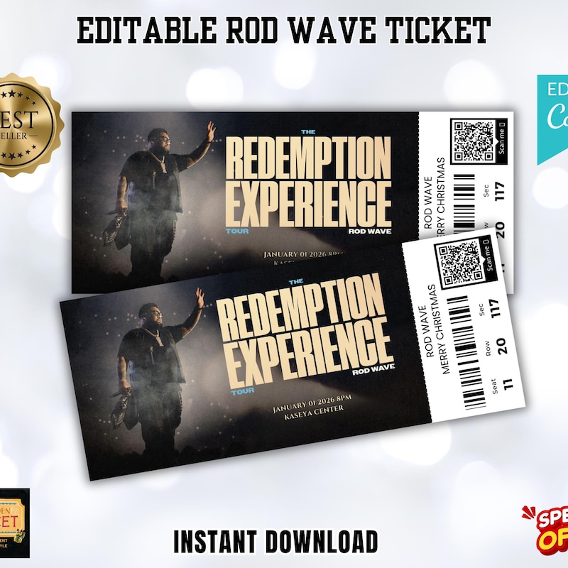 Rod Wave Tour 2025 Png - Etsy