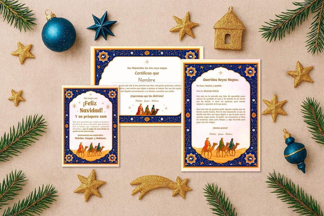 Editable Three Kings Letter in Canva | Classic Printable A4 Christmas ...