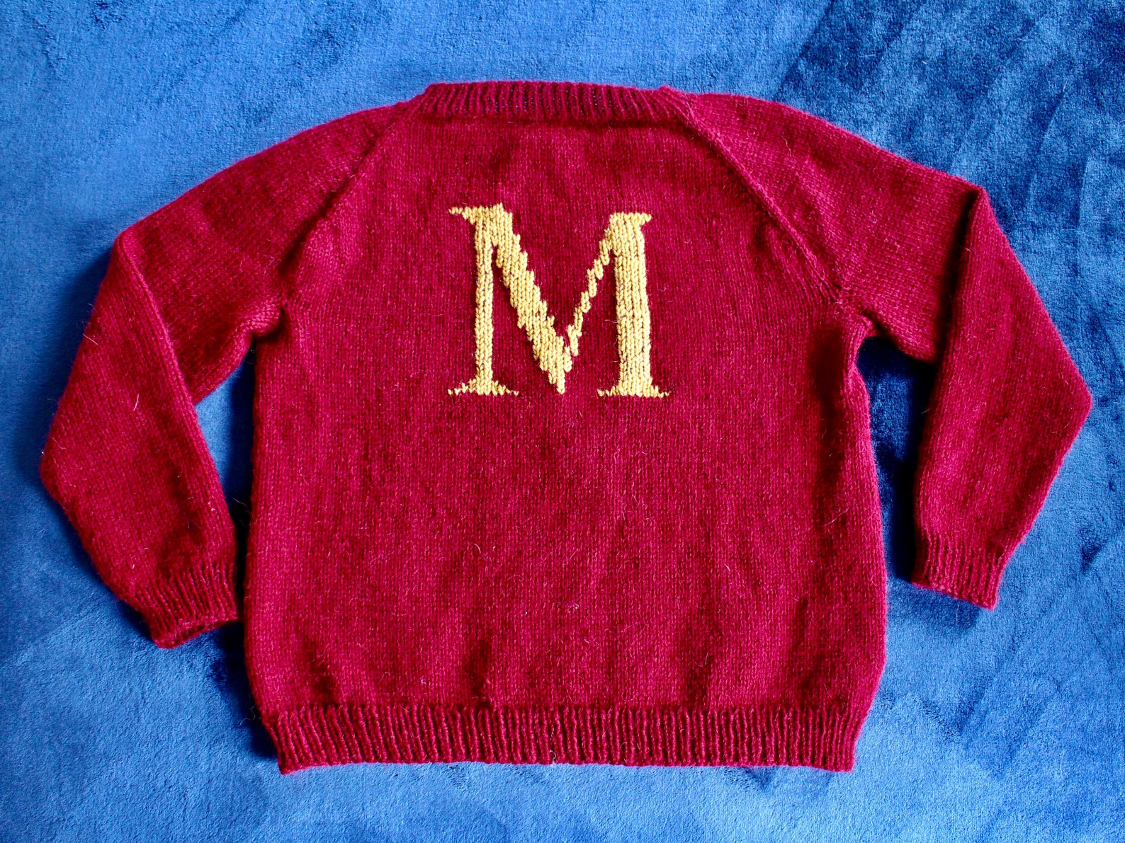 Hand-knit Harry Potter Inspired Weasley Monogram Sweater | Etsy