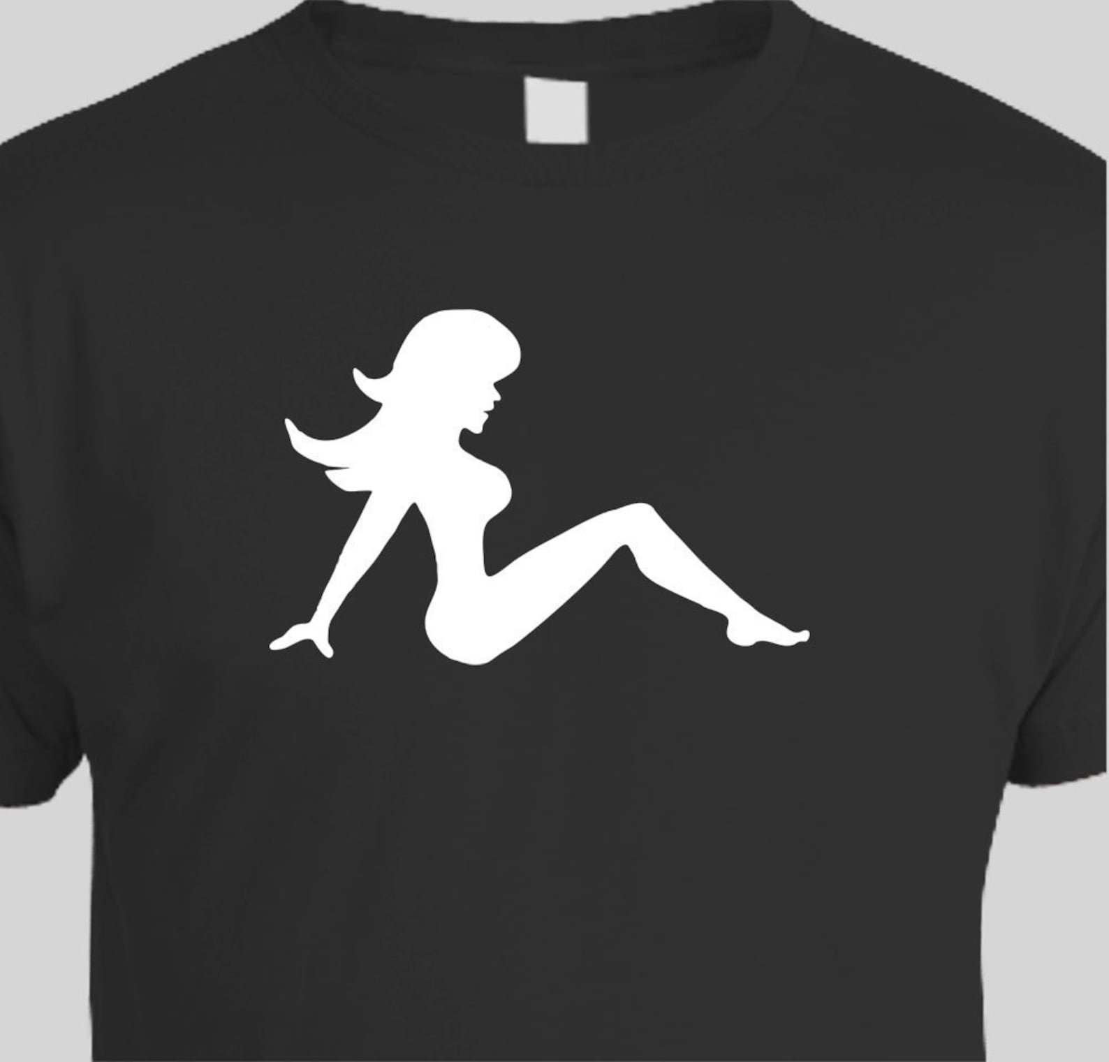 Classic Trucker Mudflap Girl Screen Printed Tshirt Small Etsy