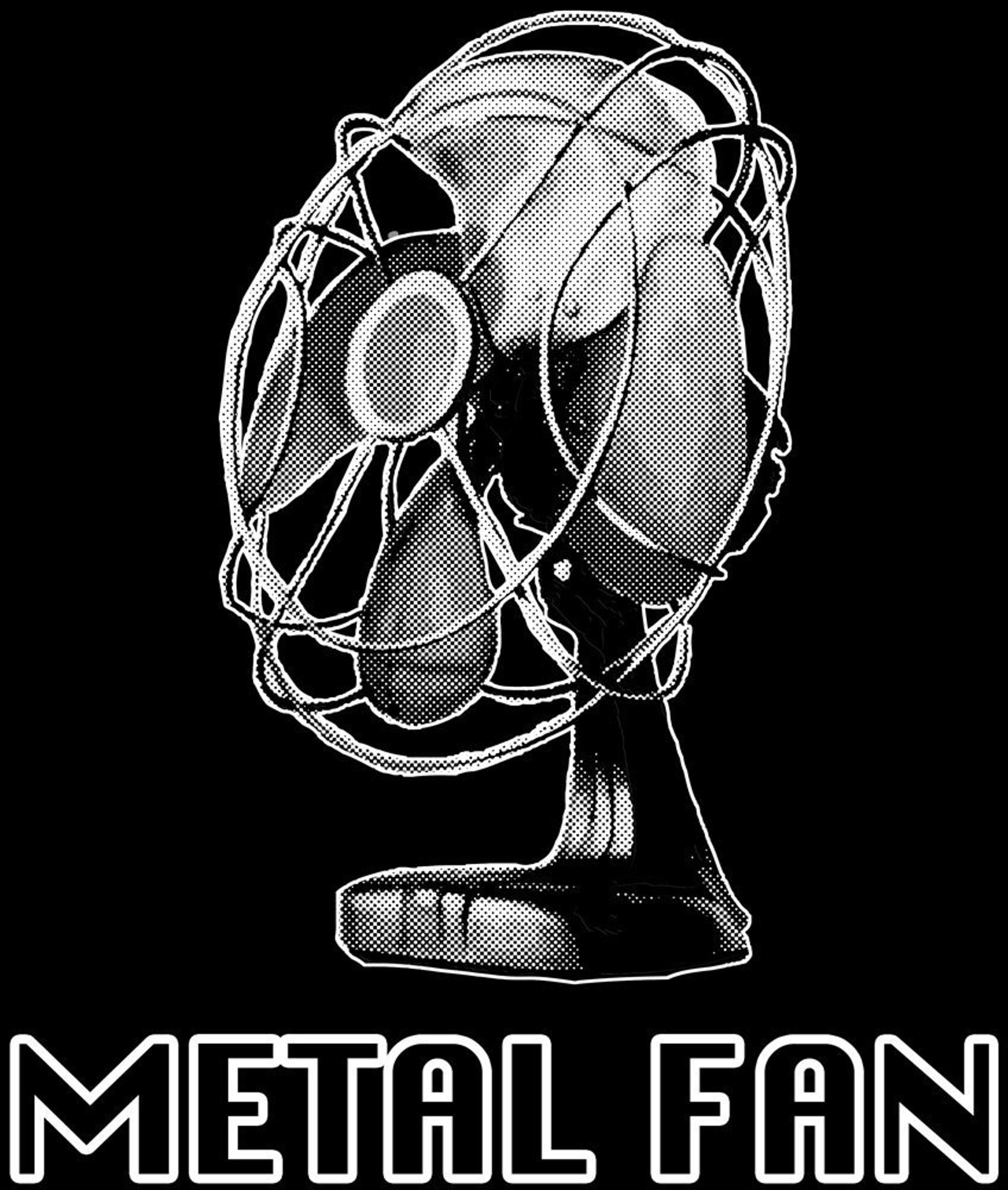 METAL FAN Screen Printed T-shirt Black Sizes S-M-L-XL - Joke Shirt ...