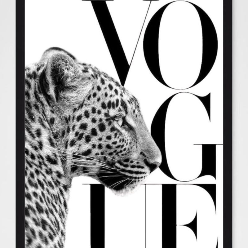 Vogue Print Cheetah - Etsy