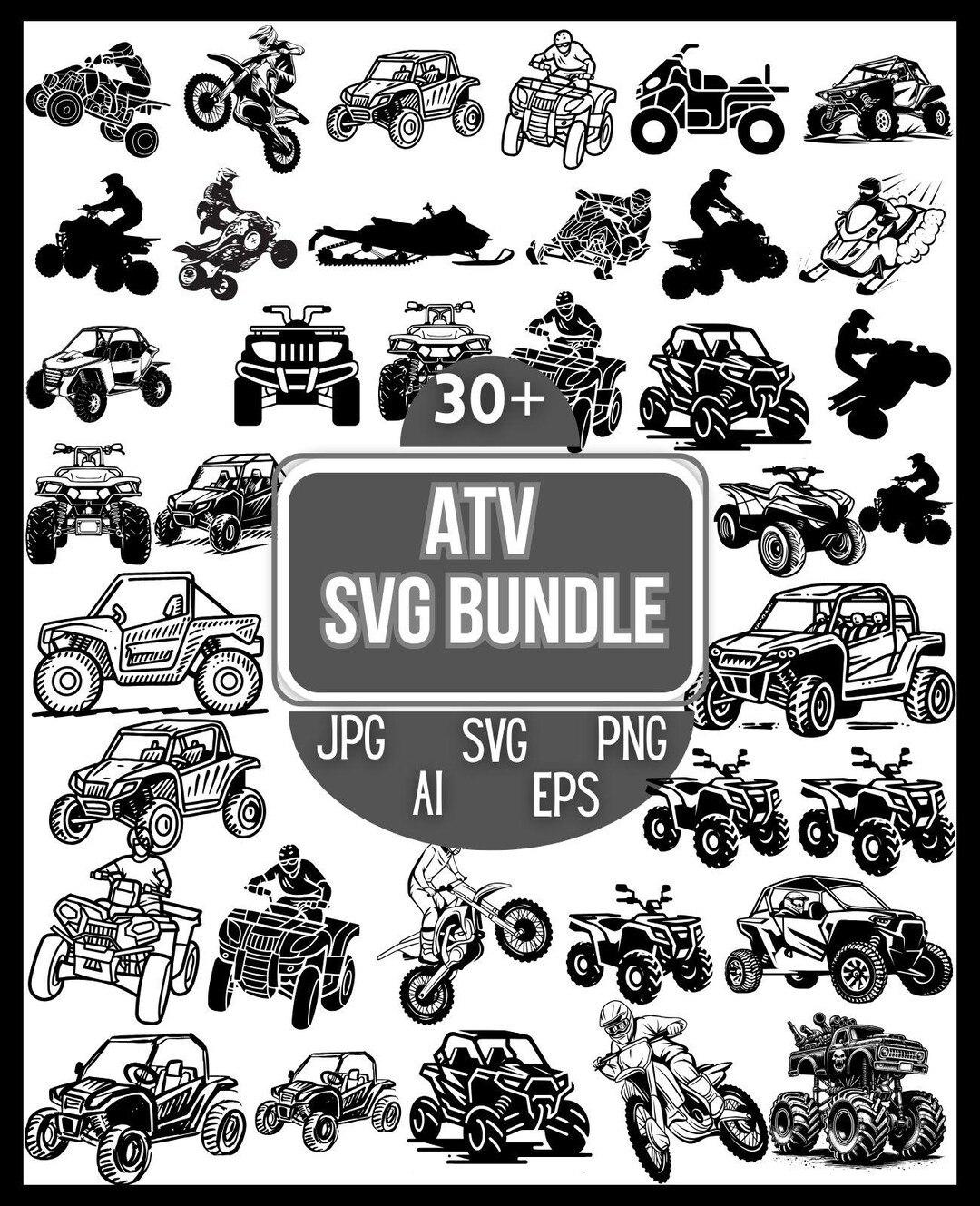 ATV SVG Laser Cut File Bundle,atv Svg Bundle,utv Svg Bundle,atv Lover ...