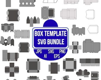 Box Template SVG Bundle: DIY Paper Craft Gift Boxes, Favor Gift ...