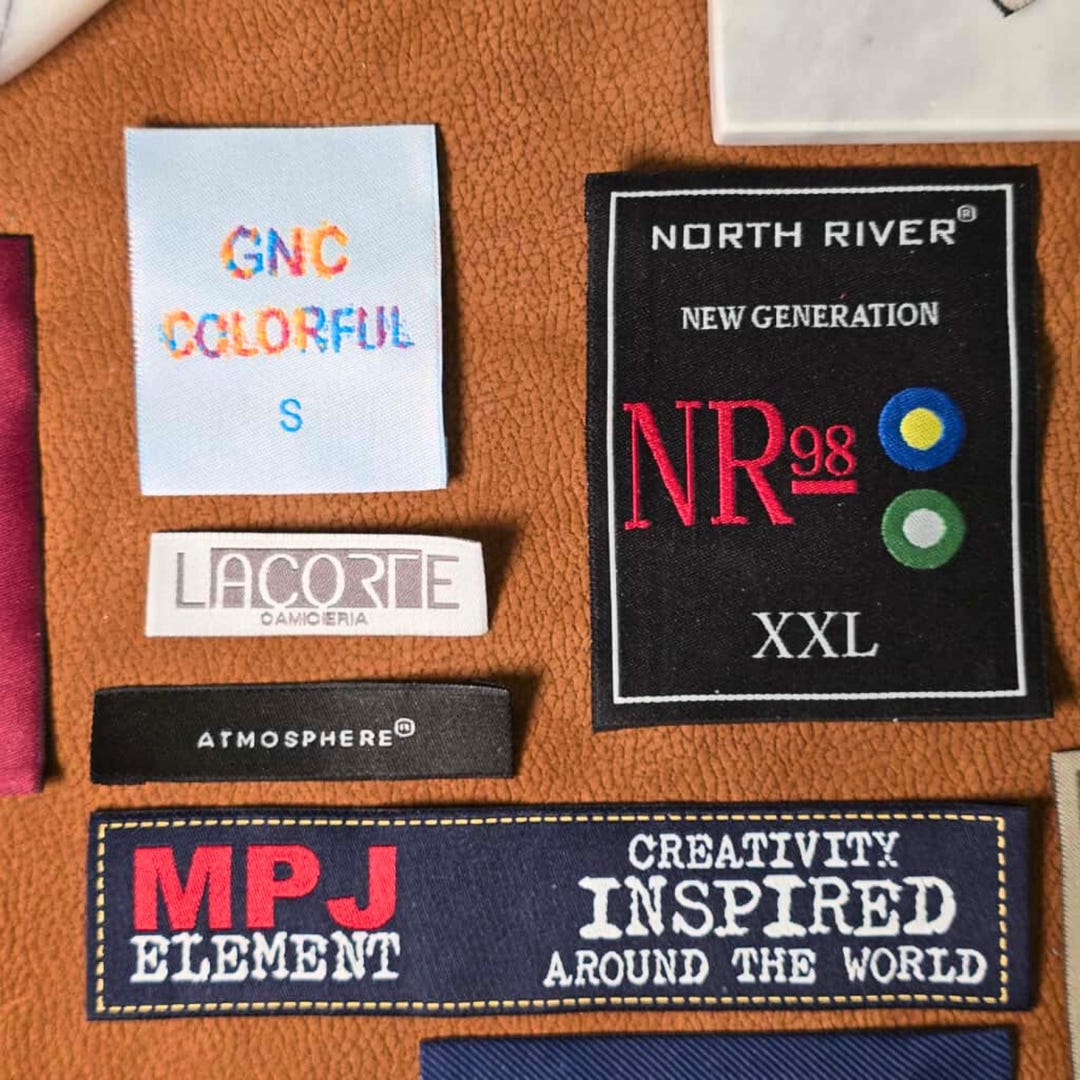 Custom Woven Clothing Labels: Brand Logo Tags, Durable Fabric Labels - Etsy