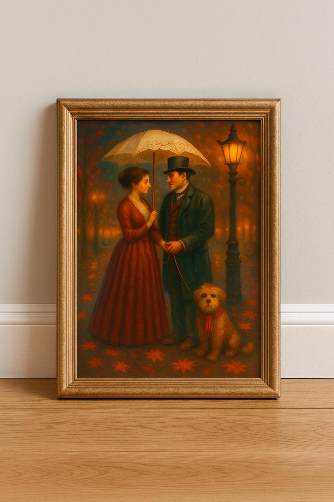 Bridgeton Inspired Art Print_ Victorian Autumn Promenade Art: (digital ...