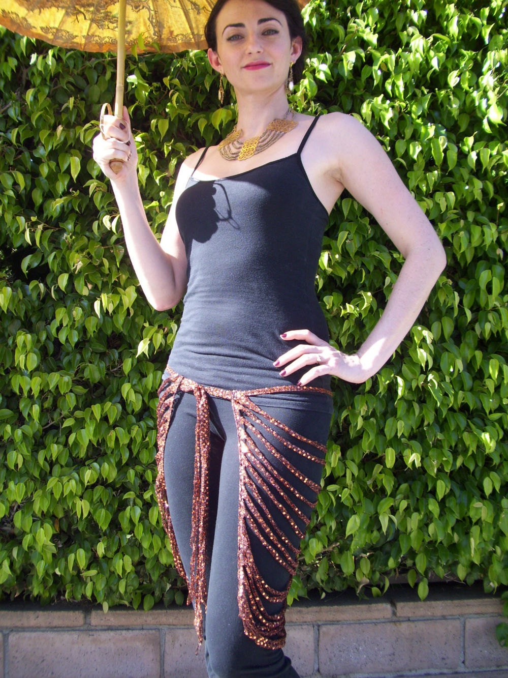 Art Deco Sparkle Skirt in Copper - Etsy