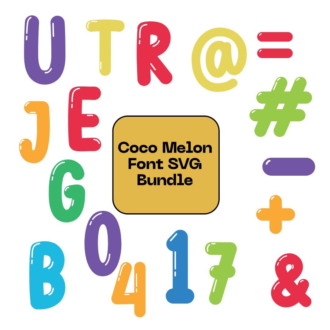 Cocomelon Font SVG: Kids Alphabet Cut Files for Cricut & Silhouette ...