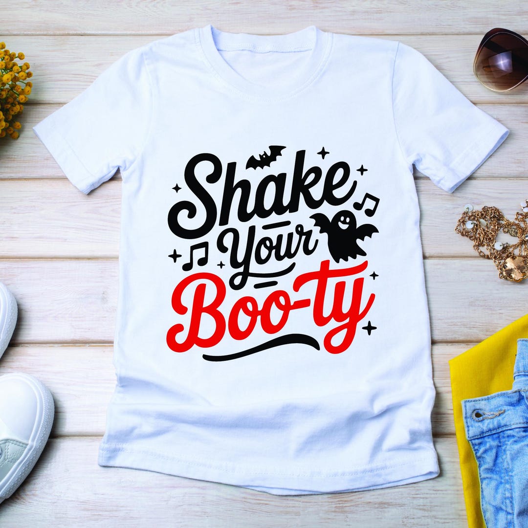 Shake Your Boo-ty Halloween SVG Bundle: Ghost Costume Design (digital ...