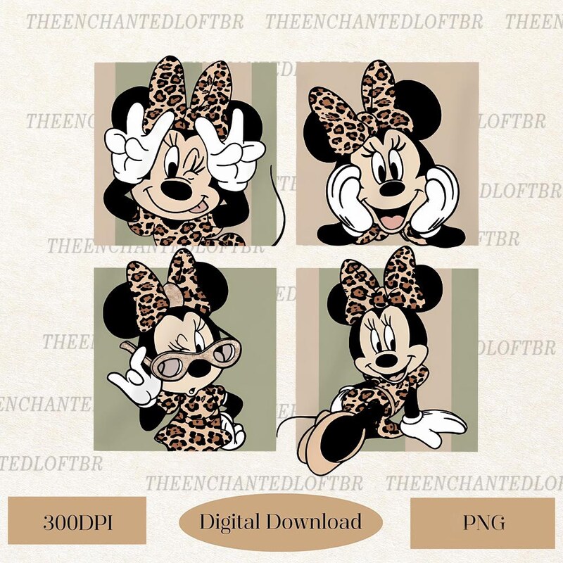 Minnie Leopard Girls - Etsy