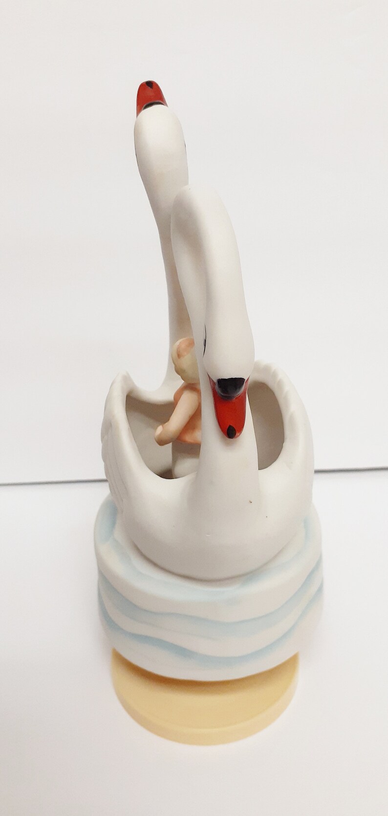 Vintage Revolving Ballerina Ballet Swan Lake Music Box Bisque 8" - Etsy