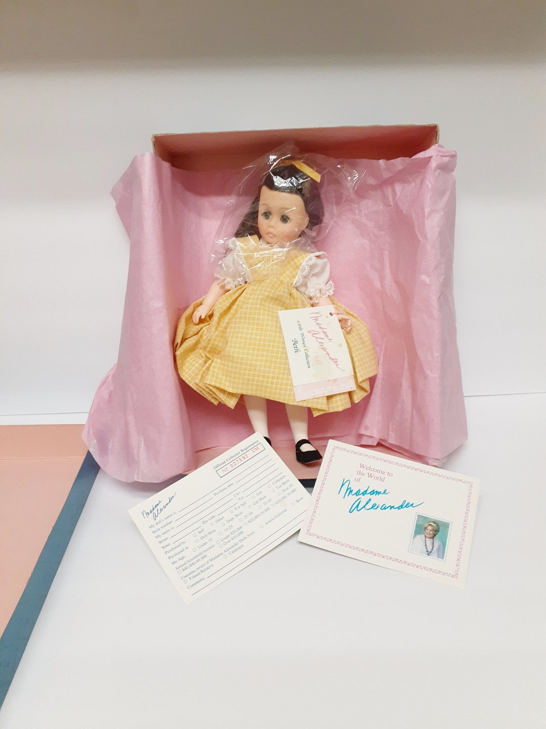 Vintage Madame Alexander Beth Doll Little Women 12" Orig Box Hand Tag ...