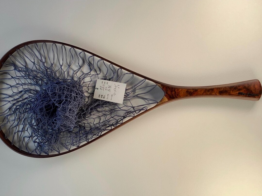 Fly Fishing Landing Net-handmade Amboyna Burl Grip,handwoven Knotless ...