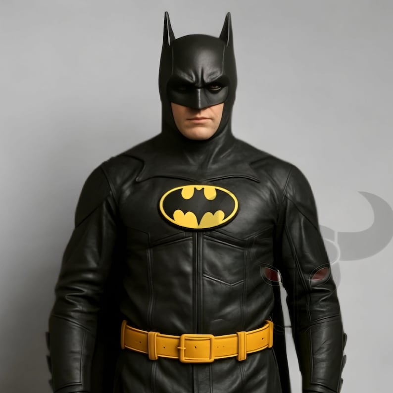 1989 Superhero Costume | Tim Burton Inspired Dark Knight Cosplay Suit ...