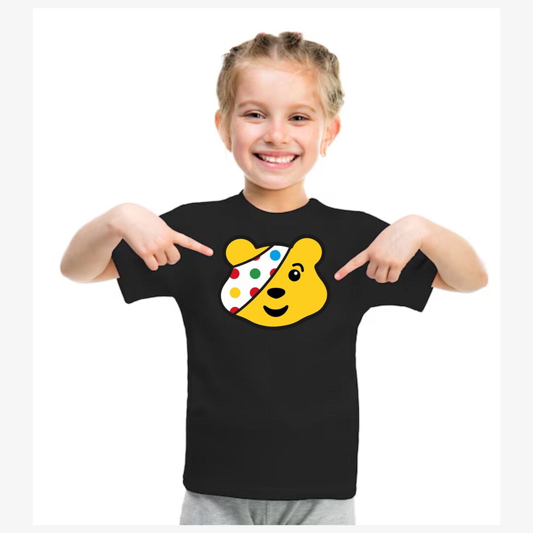 Pudsey Day Face Graphic Just Donate T-shirt, Funny Show Your Spots ...