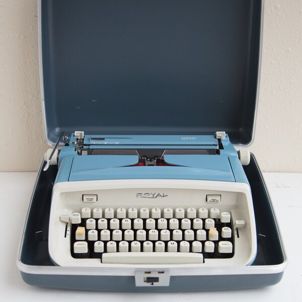 Blue Typewriter - Etsy