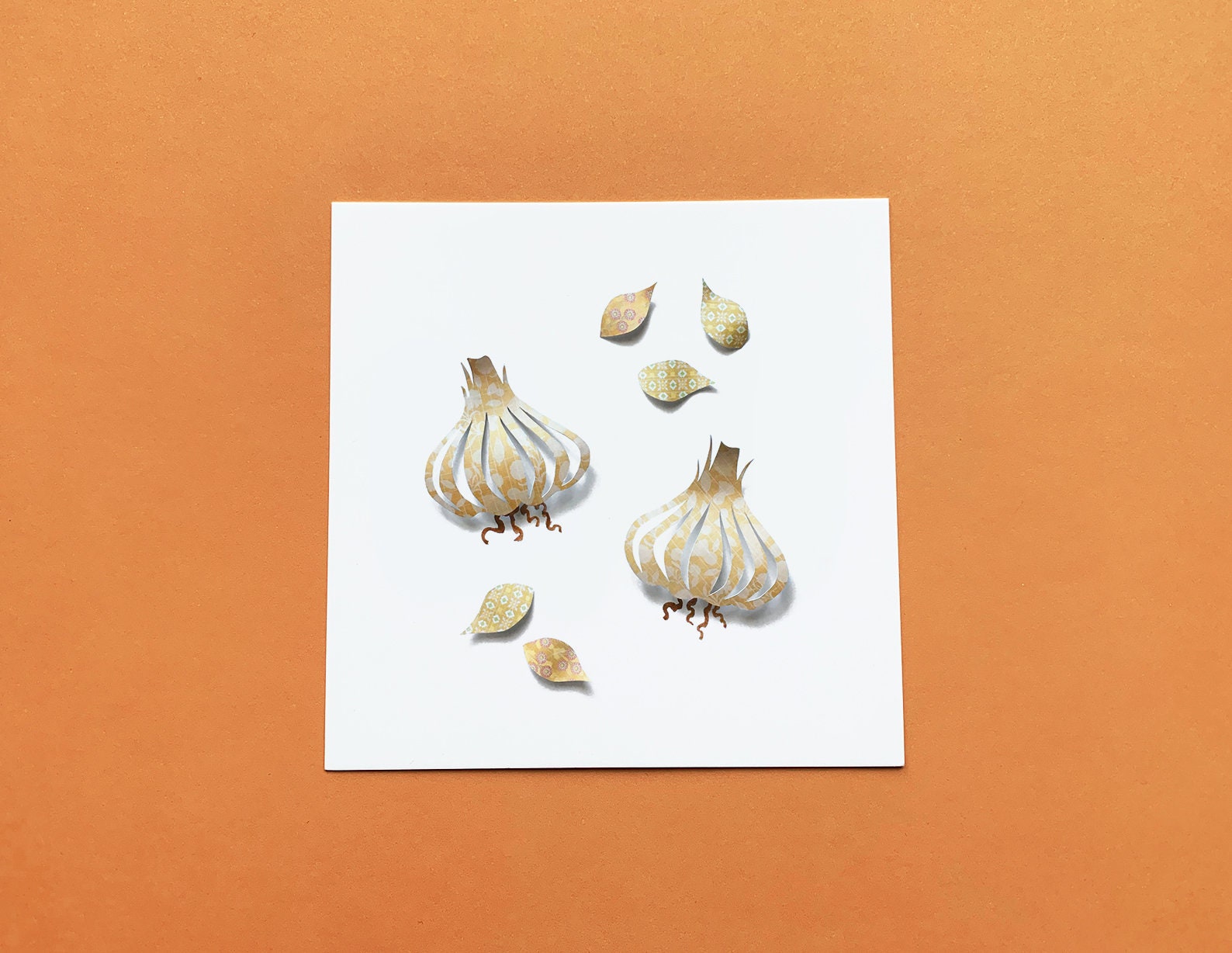 Paper Garlic Print | Etsy