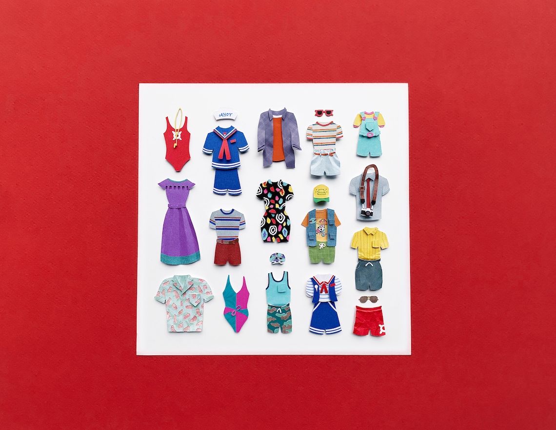 Stranger Things Papercut 8x8in Print - Etsy