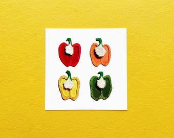 Bell Peppers Watercolor Instant Download Digital Print Fruit Art Home ...