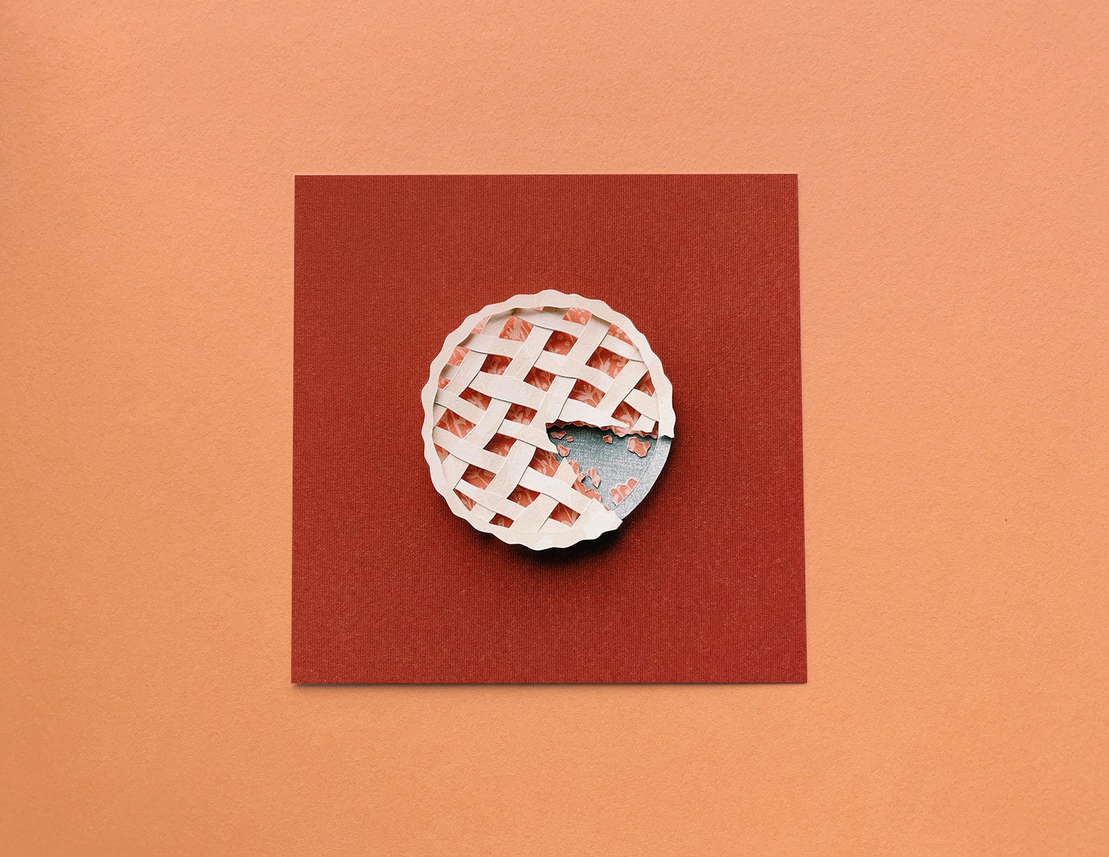 Paper Apple Pie Print - Etsy