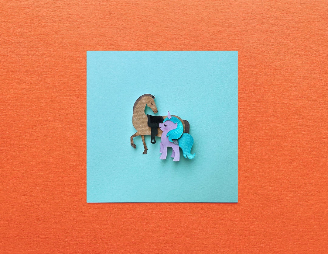 Captain Oats Princess Sparkle Papercut - Print - Etsy