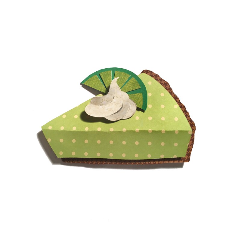 Paper Key Lime Pie Print | Etsy