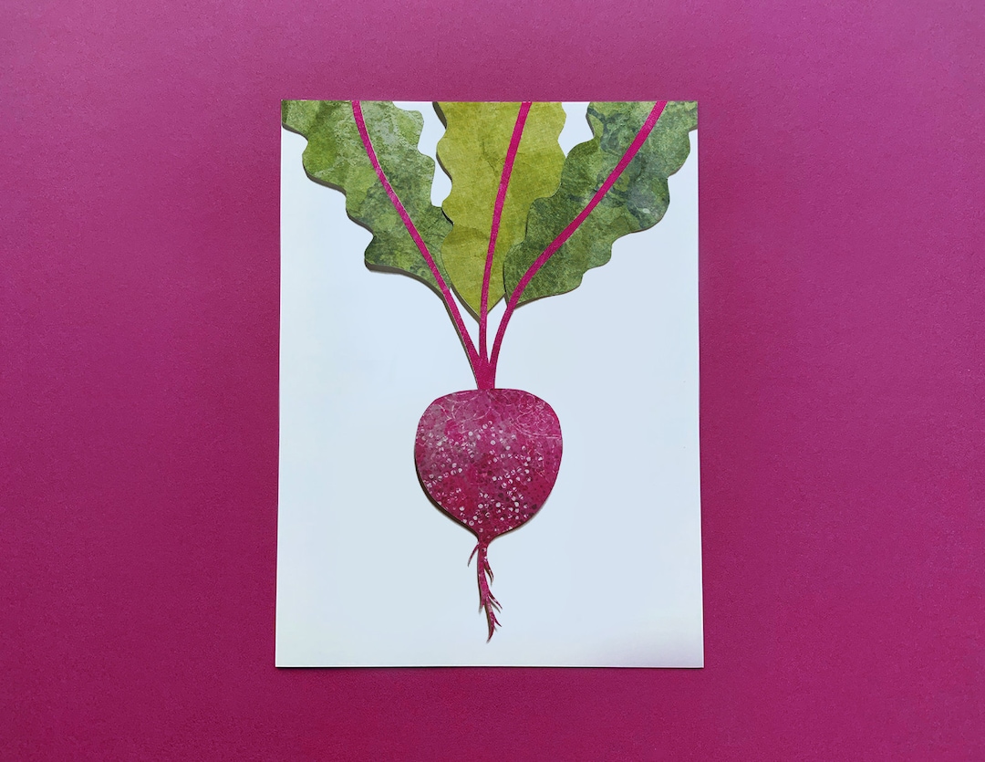 Paper Beet - 5x7in Print - Etsy