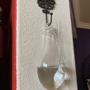 Handblown Weather Glass Goethe Barometer Deep Green USA, Glaswork ...
