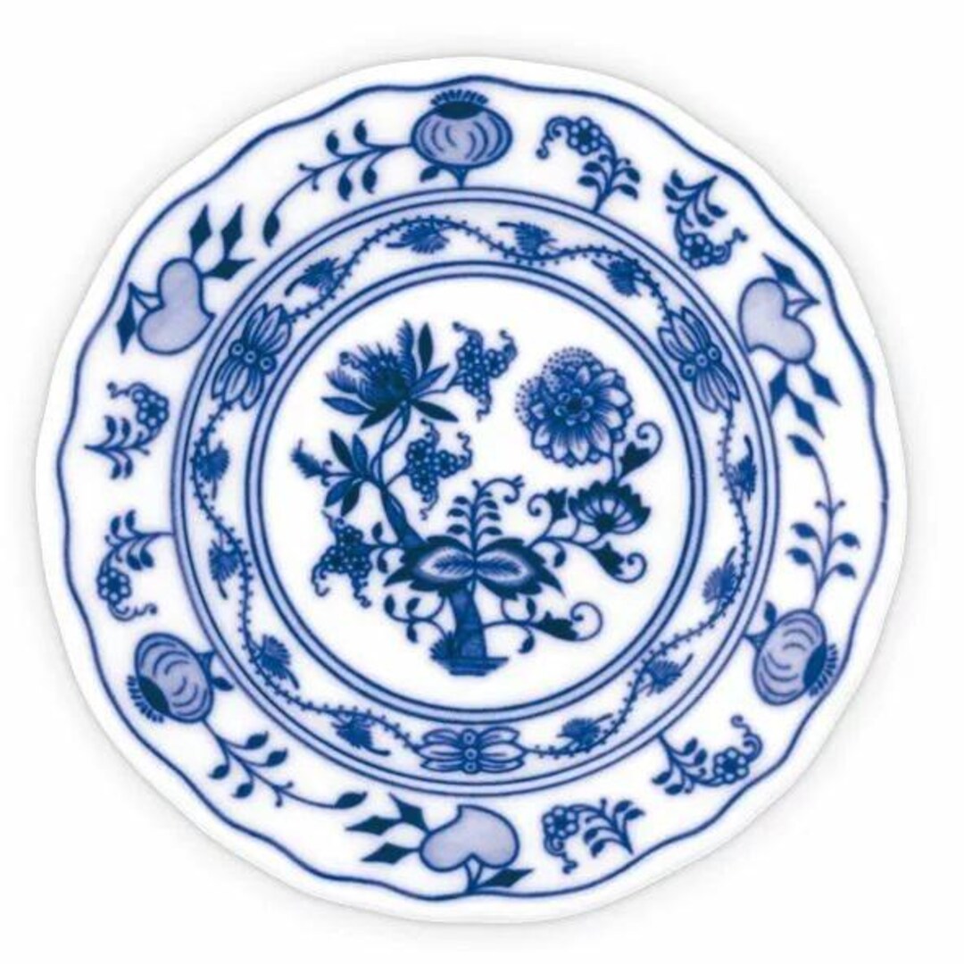 4x Zwiebelmuster Original Bohemia Blue Onion Plate !set of 4 Pieces ...