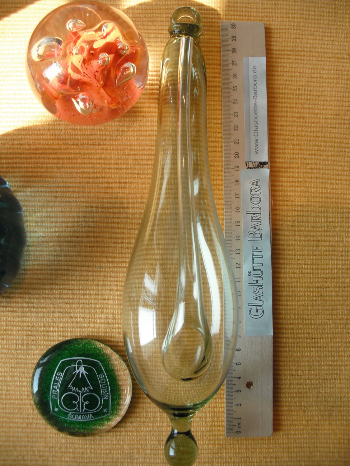 Handblown Weather Glass Goethe Barometer Greenisch Light USA - Etsy