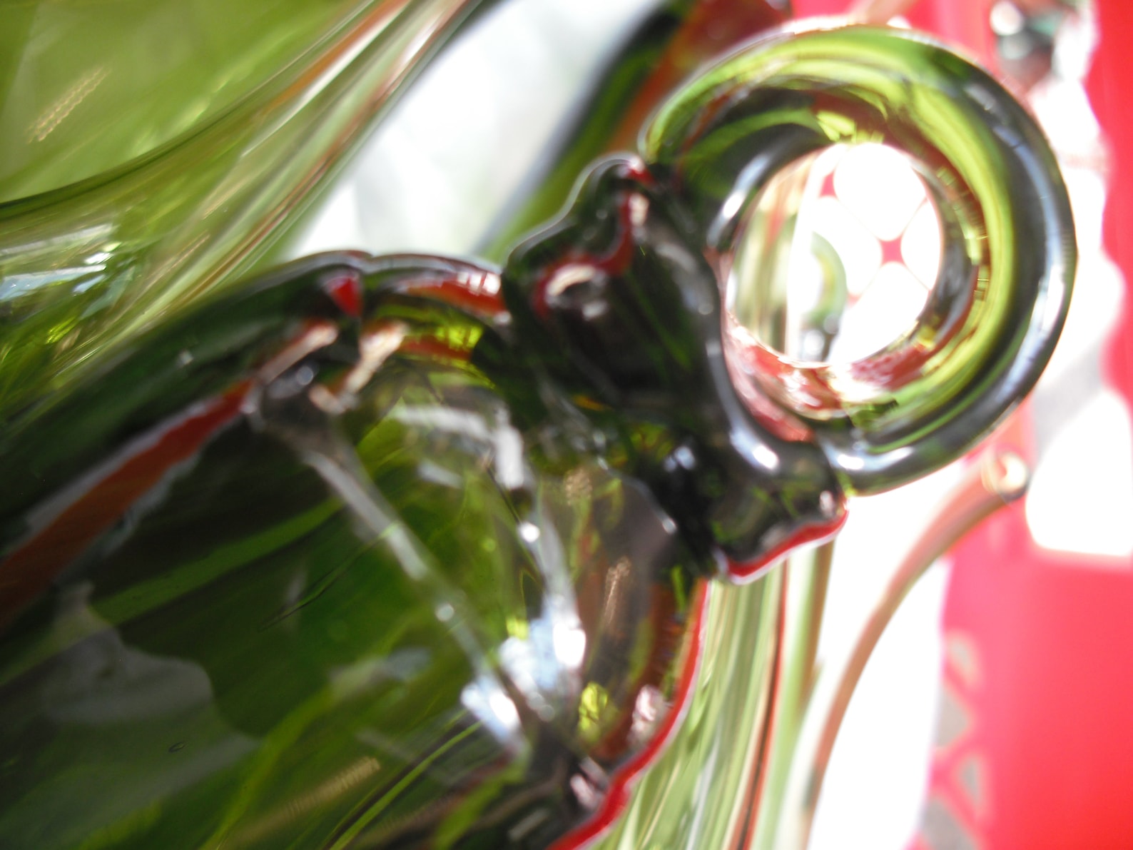 Handblown Weather Glass Goethe Barometer Deep Green USA, Glaswork ...