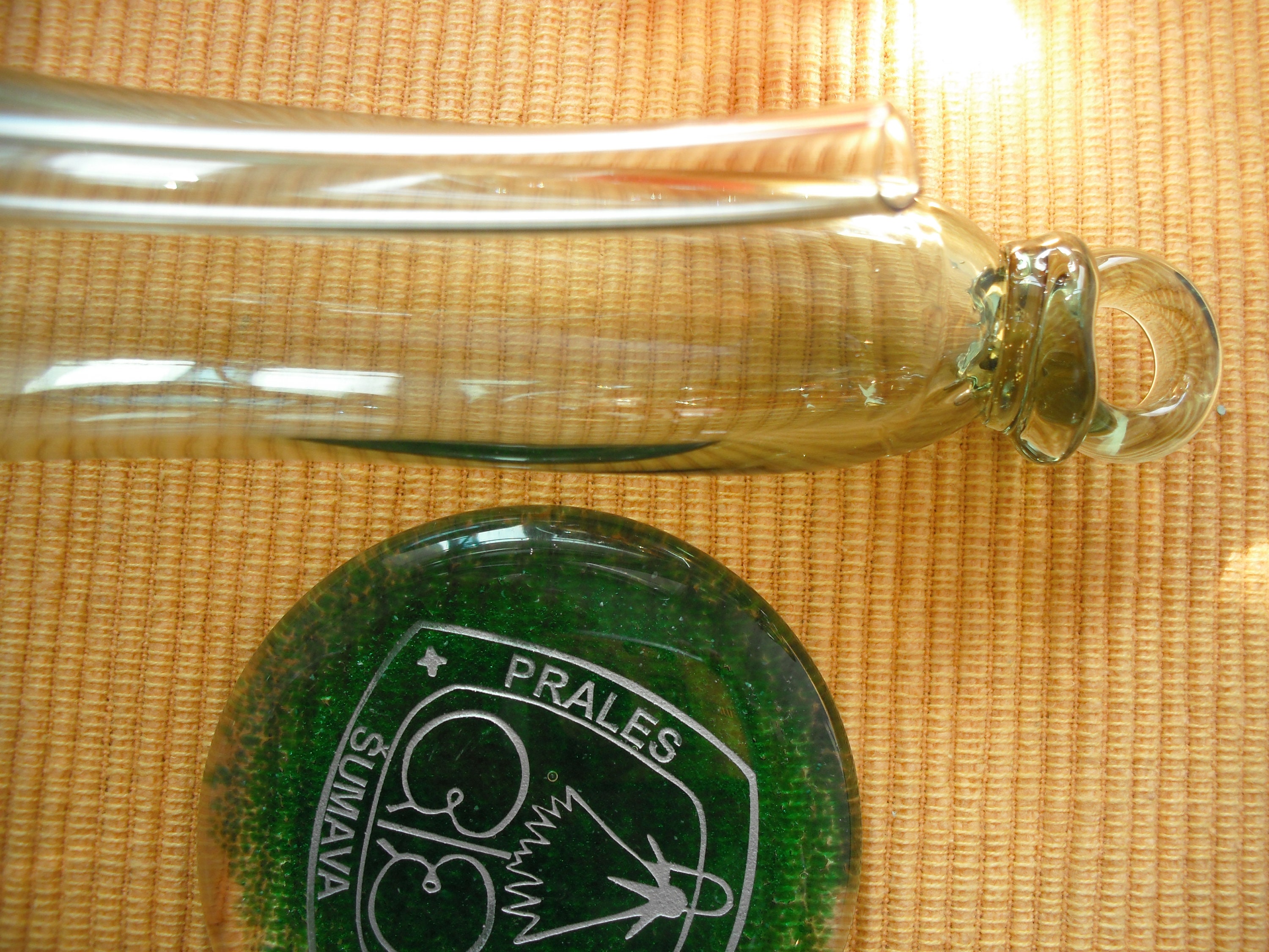 Handblown Weather Glass Goethe Barometer Greenisch Light USA - Etsy