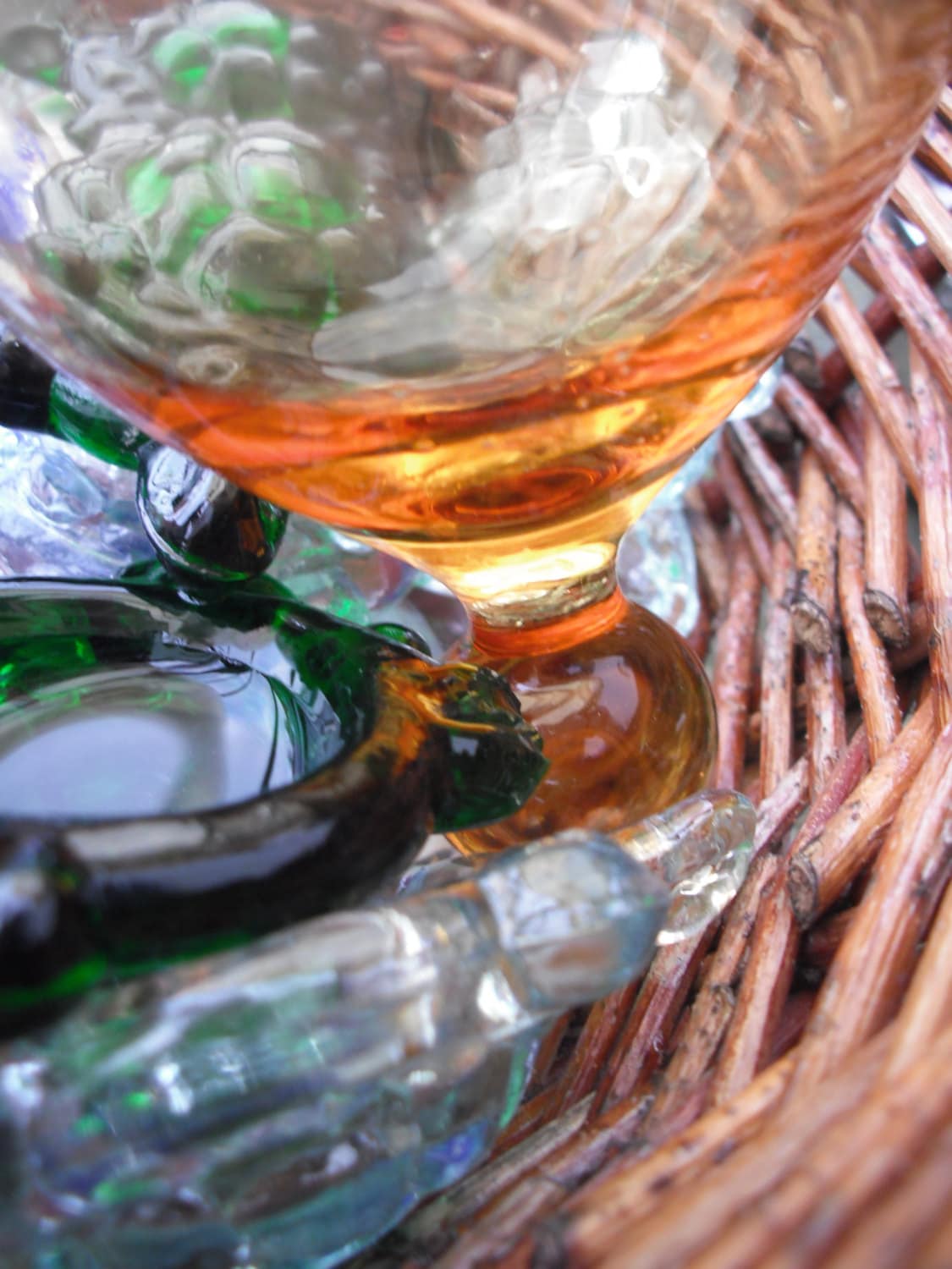 Handblown Weather Glass Goethe Barometer Amber GOLD USA - Etsy