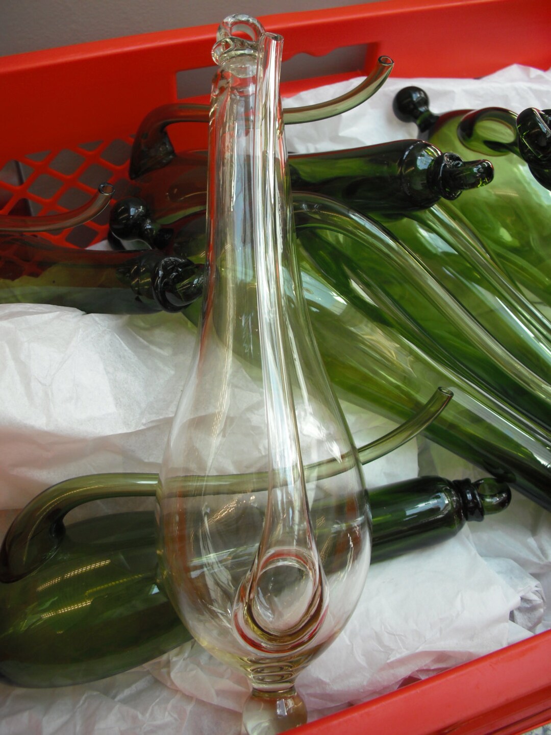 Handblown Weather Glass Goethe Barometer Transparent USA, Glaswork ...