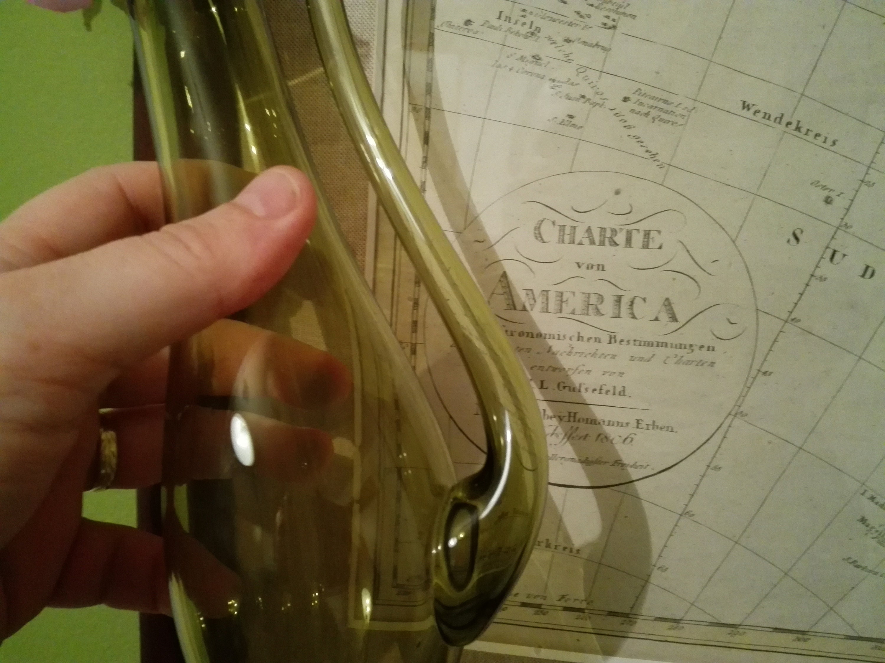 Handblown Weather Glass Goethe Barometer Greenisch USA, Glaswork ...