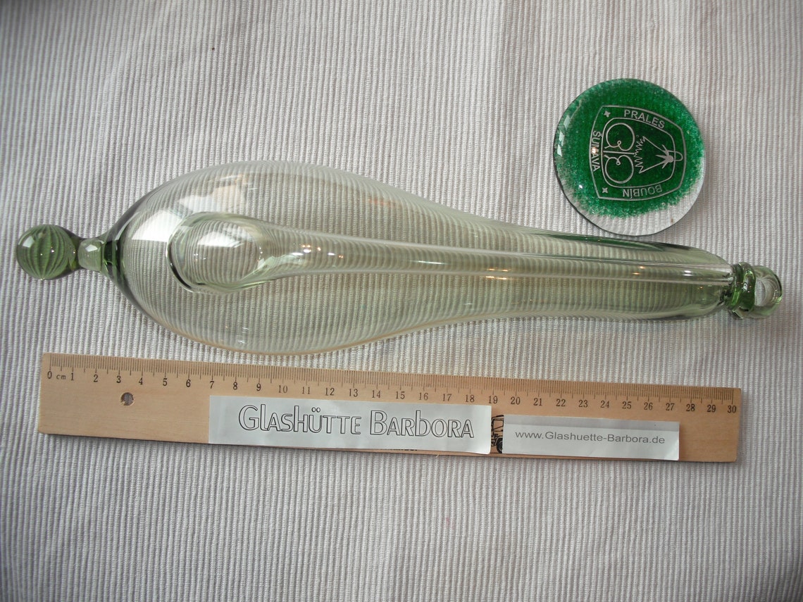 Handblown Weather Glass Goethe Barometer Greenisch Light USA - Etsy