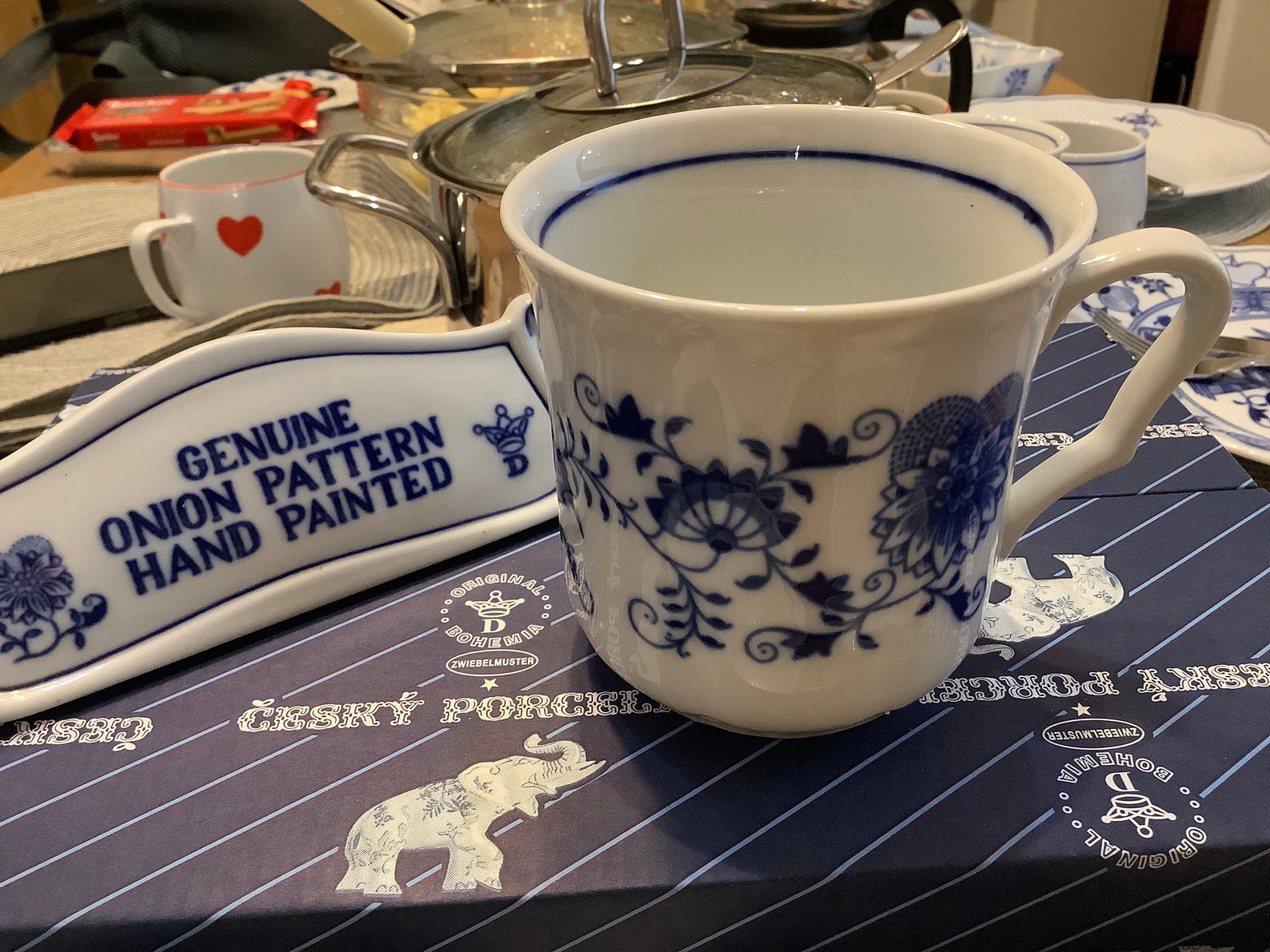 6 X Zwiebelmuster Original Bohemia Blue Onion Coffee or Tee Mug ...