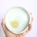 Lemon Ceramic Spoon Rest Minimalist Spoon Rest Lemon Pressed - Etsy