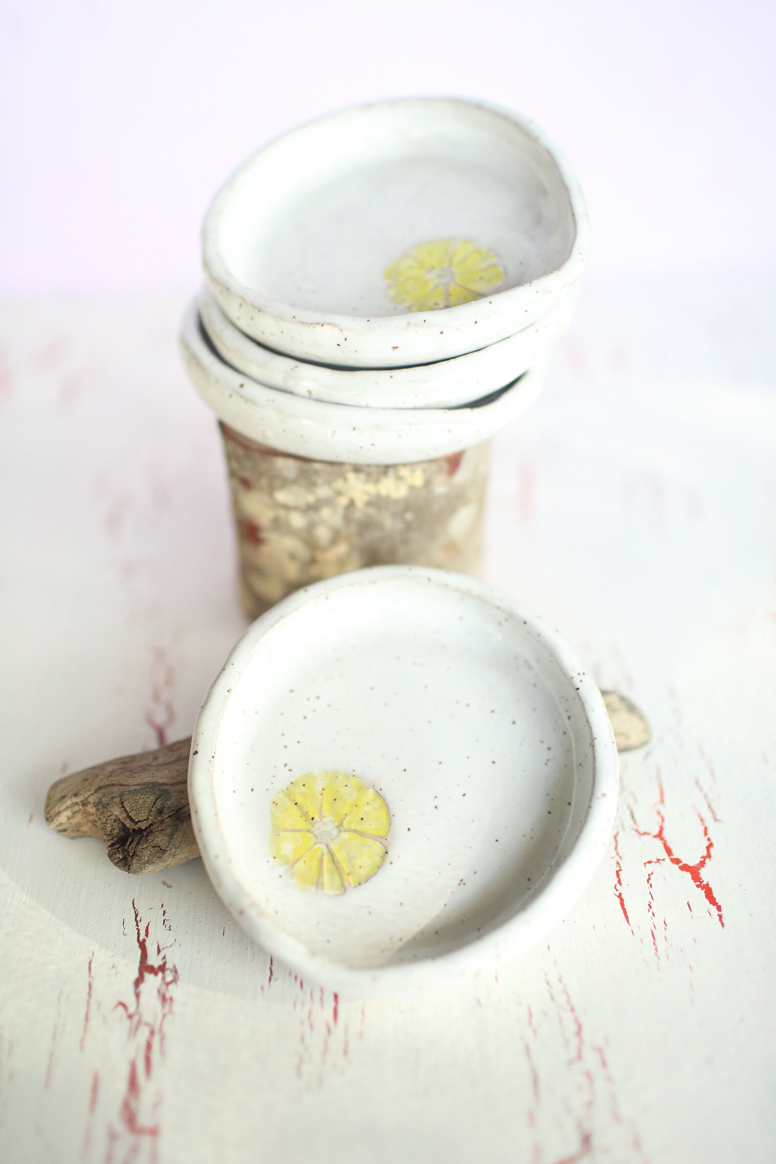 Lemon Ceramic Spoon Rest Minimalist Spoon Rest Lemon Pressed | Etsy