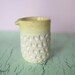 Yellow and White Creamer Small Ceramic Creamer Handmade Pottery - Etsy