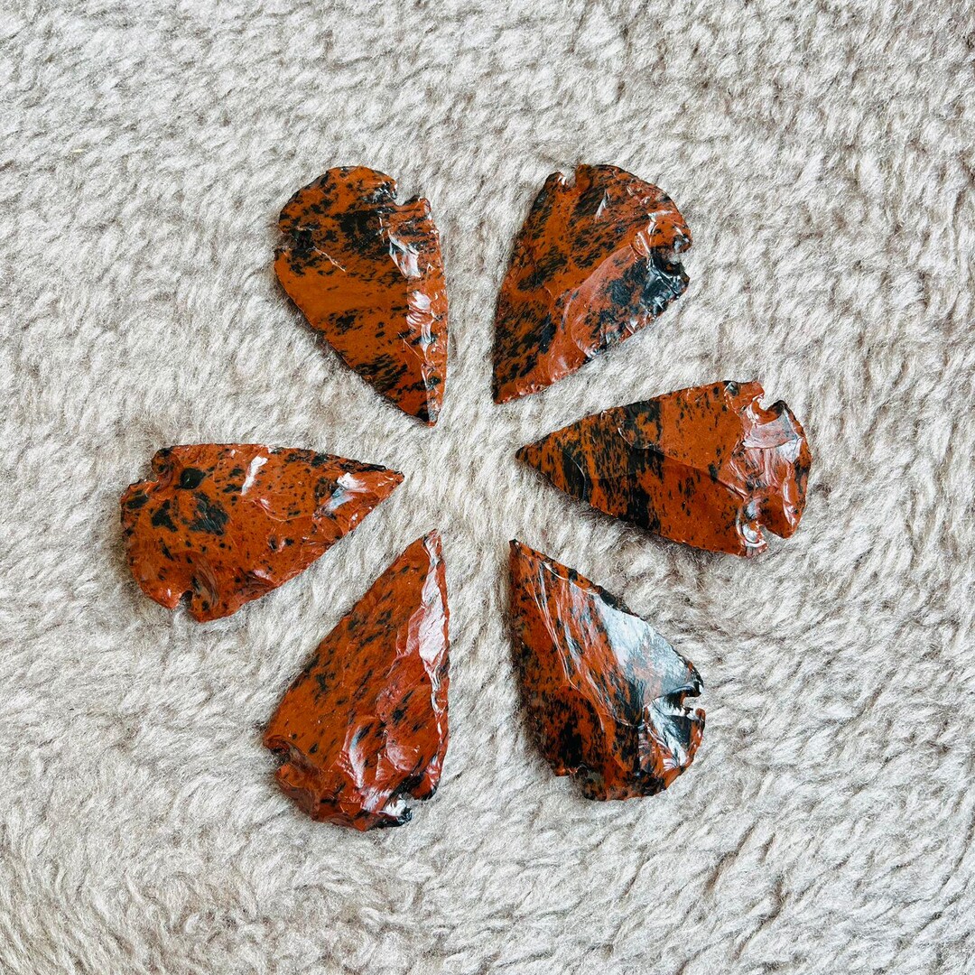 1.5" Mahogany Arrowhead – Stone Arrow Decor | Healing Crystals & Stones ...