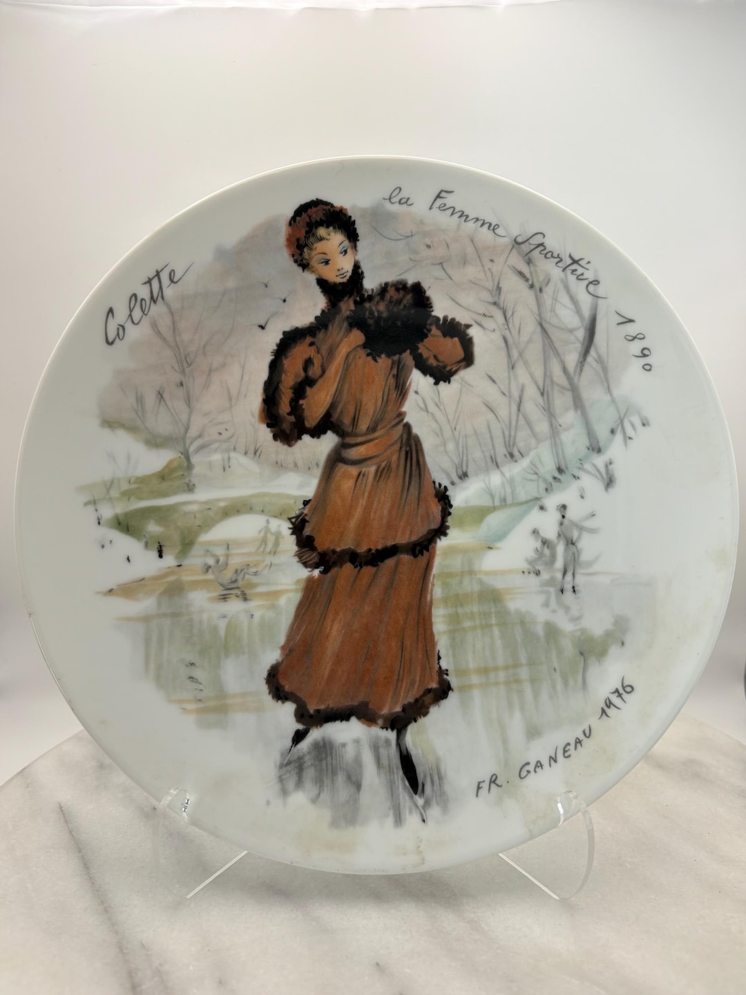 Vintage Limoges Porcelain “collette” Plate, 8.5” - Etsy