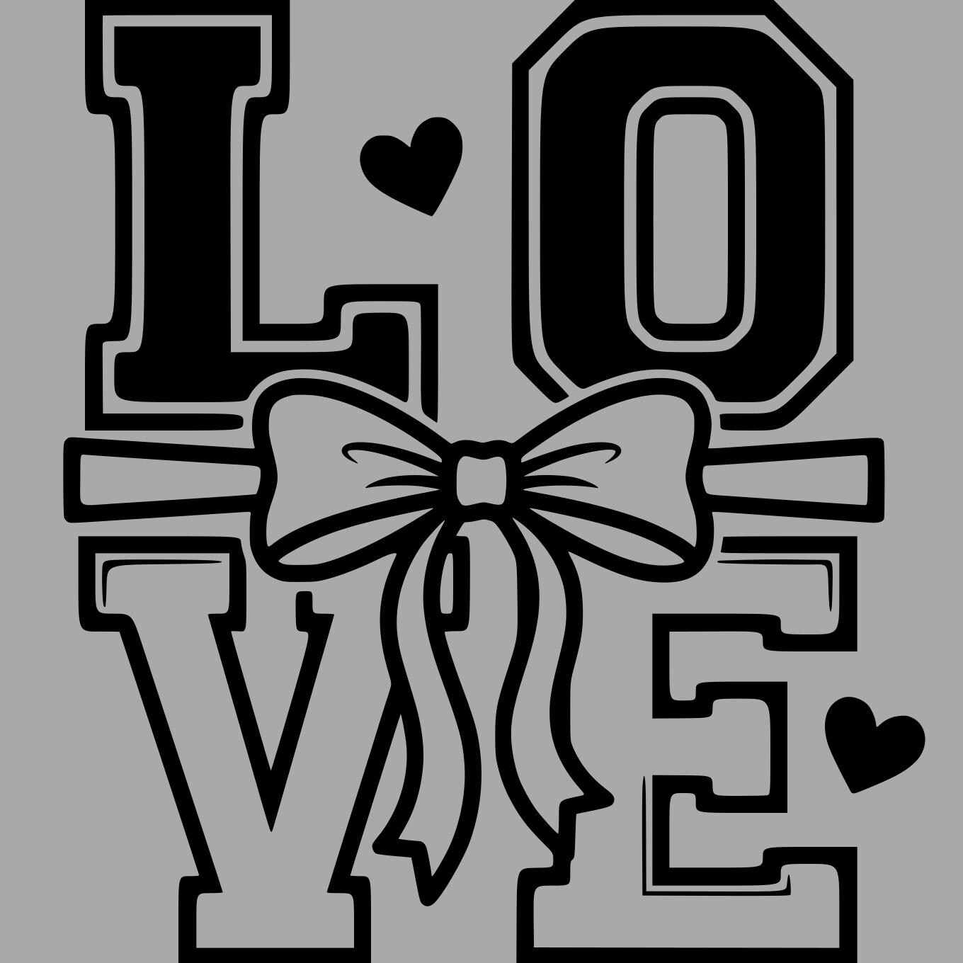 LOVE Block Letters SVG PNG: Bold Collegiate Design (digital Download ...