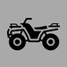 ATV Clipart SVG, All-terrain Vehicle Quad Bike Icon for Outdoor ...