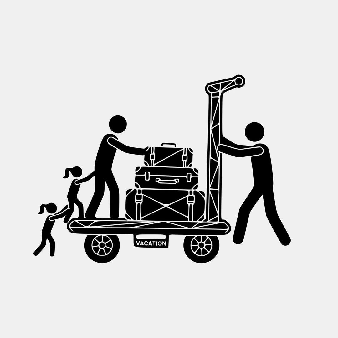 Stickman Family Vacation SVG, Laser Cut File (digital Download) - Etsy