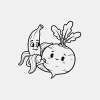 Kawaii Vegetables Clipart\ Cute Cartoon Vegetables Clip Art\ Cute ...