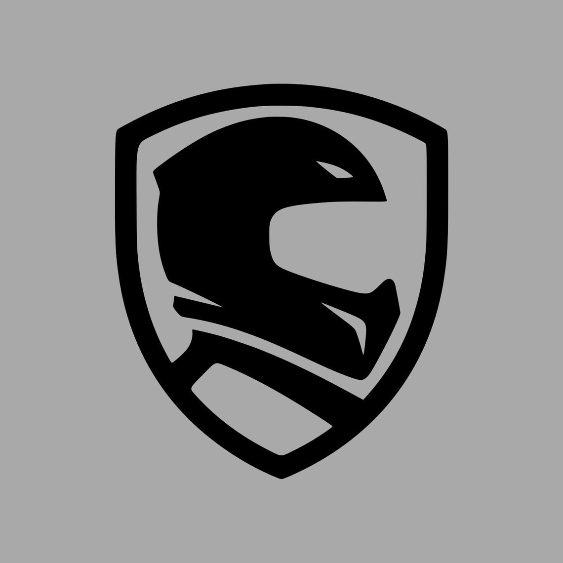 Motorcycle Helmet SVG, Rider Shield Logo Graphic, Sport Bike Helmet ...