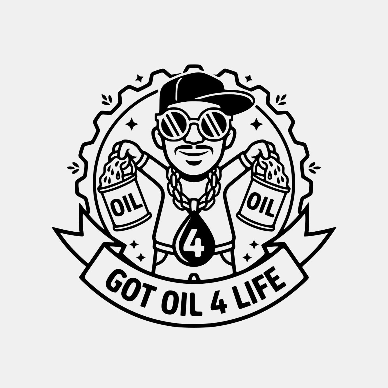 Got Oil 4 Life SVG | Hip Hop Oil Man Cartoon Clipart | Cricut ...