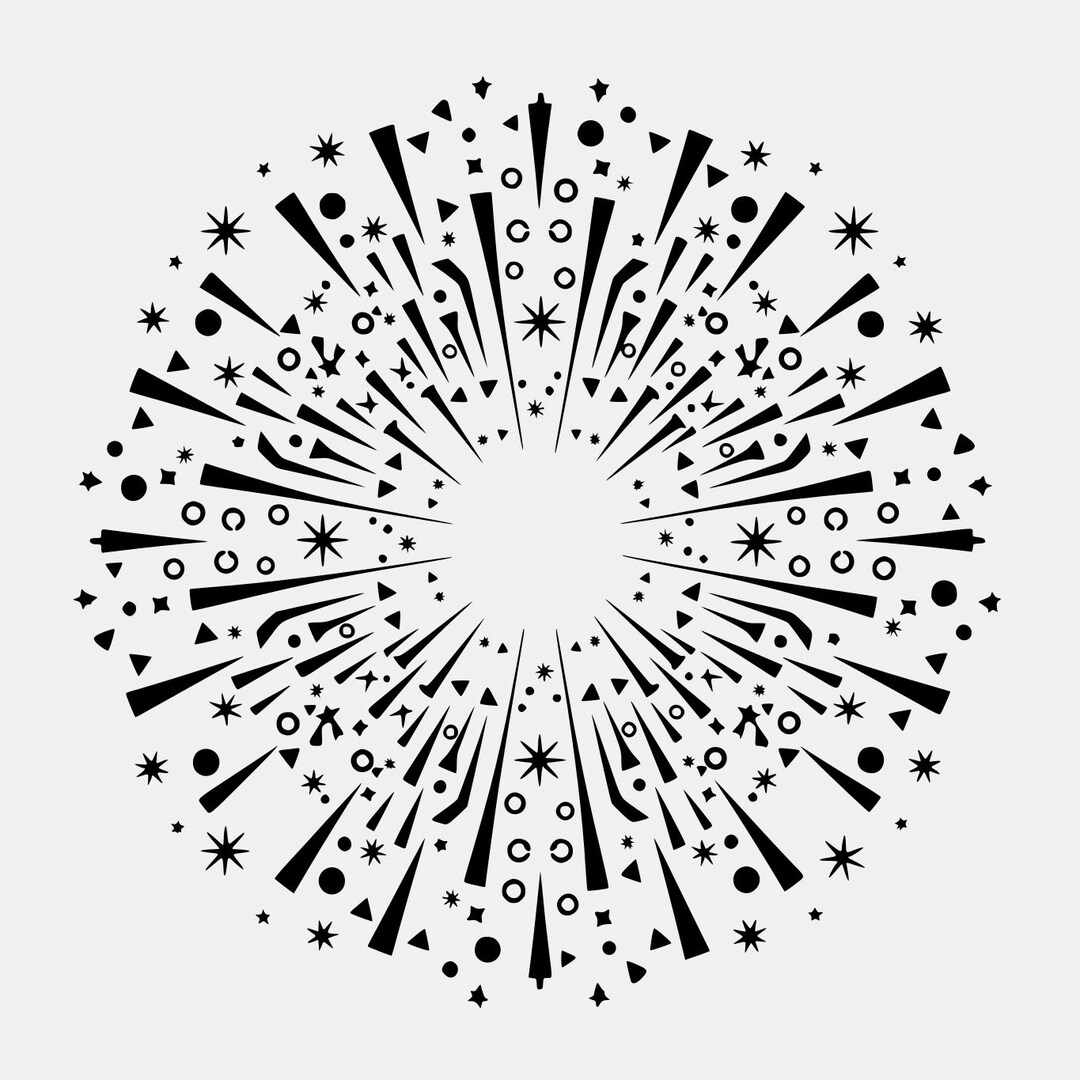New Year Fireworks SVG - Celebrate With Explosive Sparkle! Perfect for ...